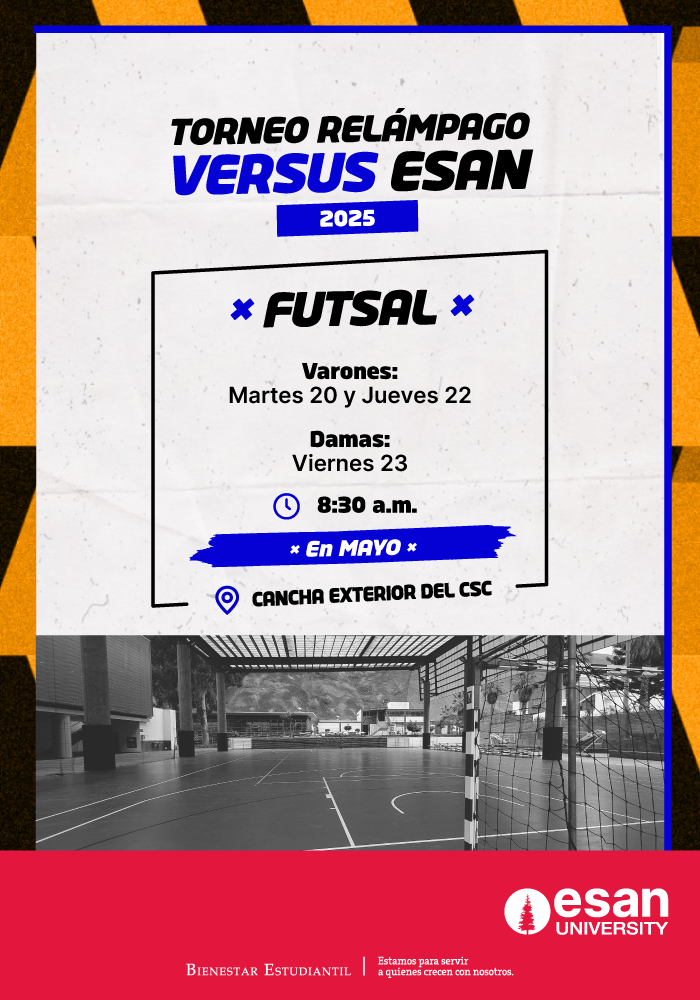 TORNEO INTERNO FUTSAL RELÁMPAGO VERSUS ESAN 2025.
